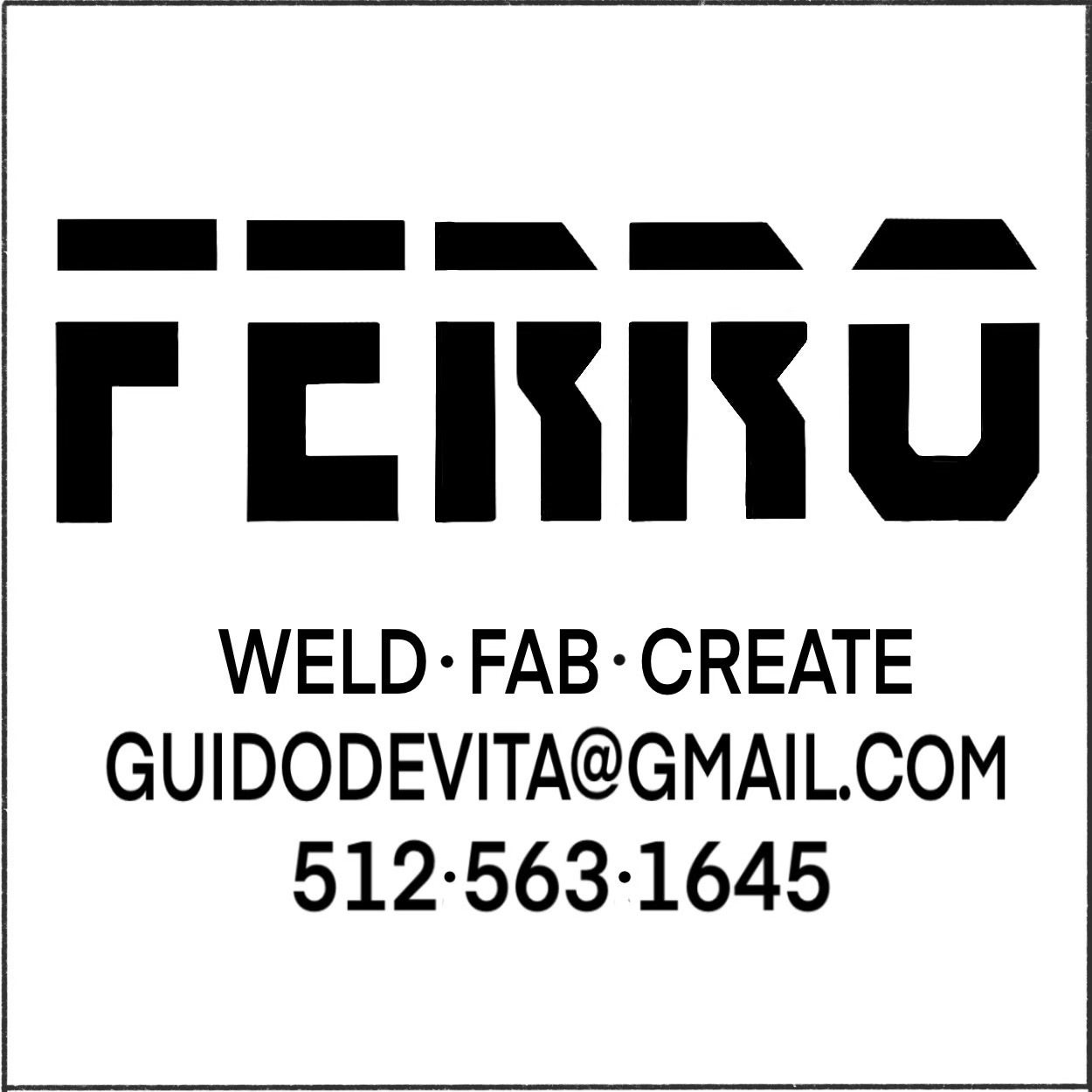 Ferro Design Fabrication Logo Ferro Design Fabrication Logo